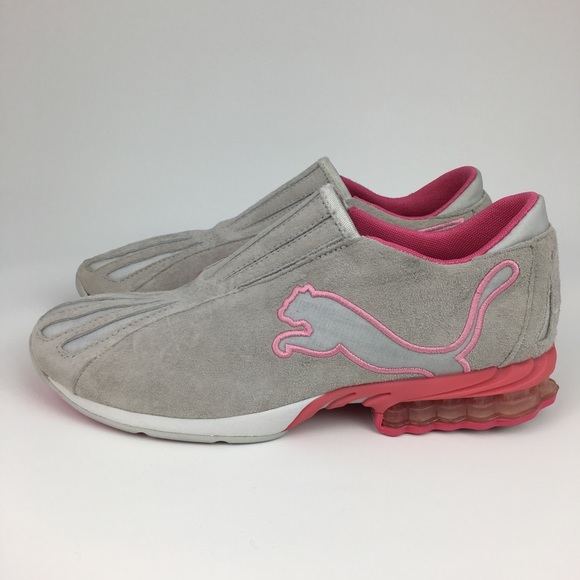 Puma | Shoes | Puma Cell Pink And Cream Slipon Gym Shoes | Poshmark